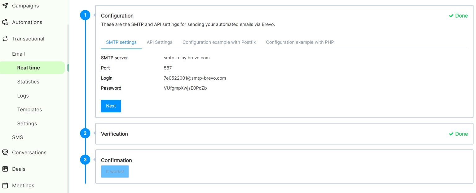 SMTP Relay With Brevo - Bachelor Tech