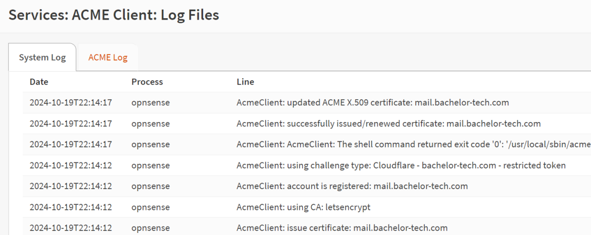 Get SSL Certificate on OPNSense for Web Services (CloudFlare) - Bachelor Tech