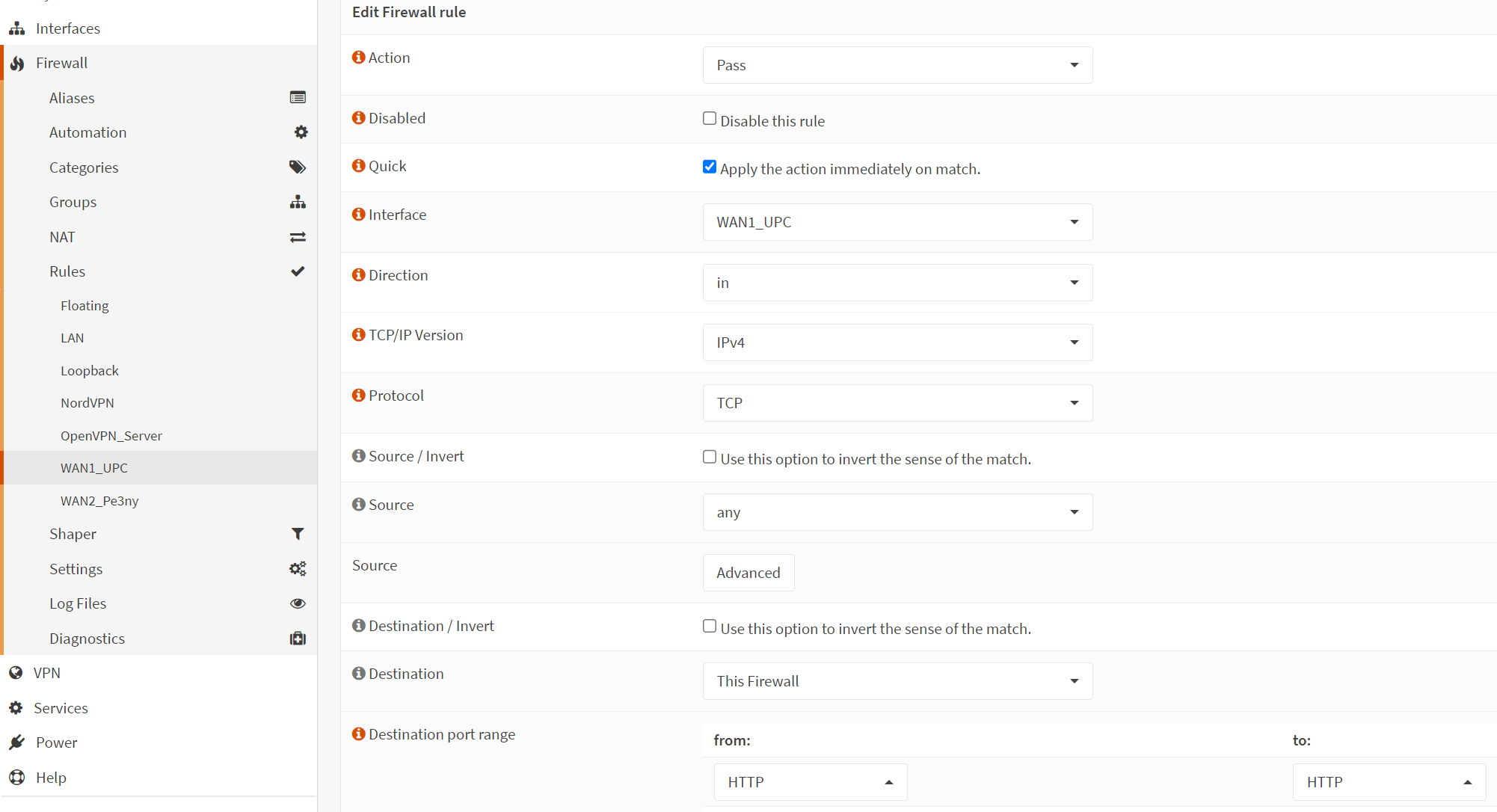 Firewall - Ports to open on your firewall (OPNSense) - Bachelor Tech
