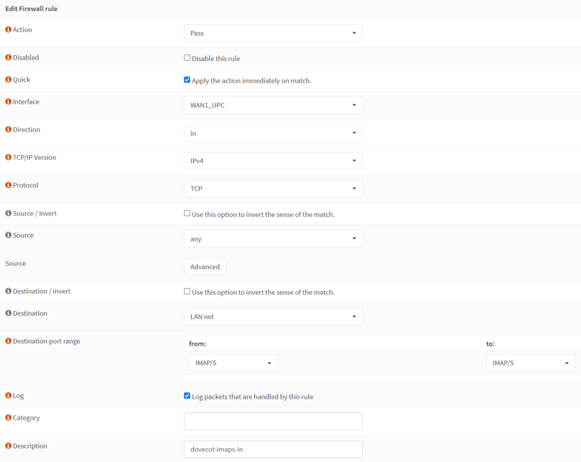 Firewall - Ports to open on your firewall (OPNSense) - Bachelor Tech