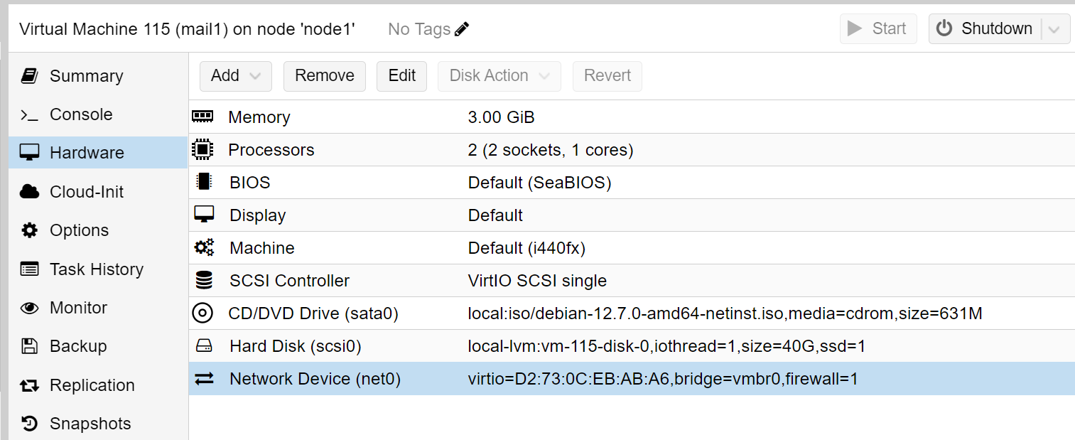 Generic VM Installation (Proxmox) - Bachelor Tech