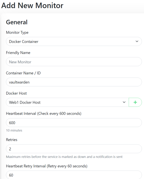 6. Set up Monitoring for Vaultwarden’s Docker Container + Website using ...