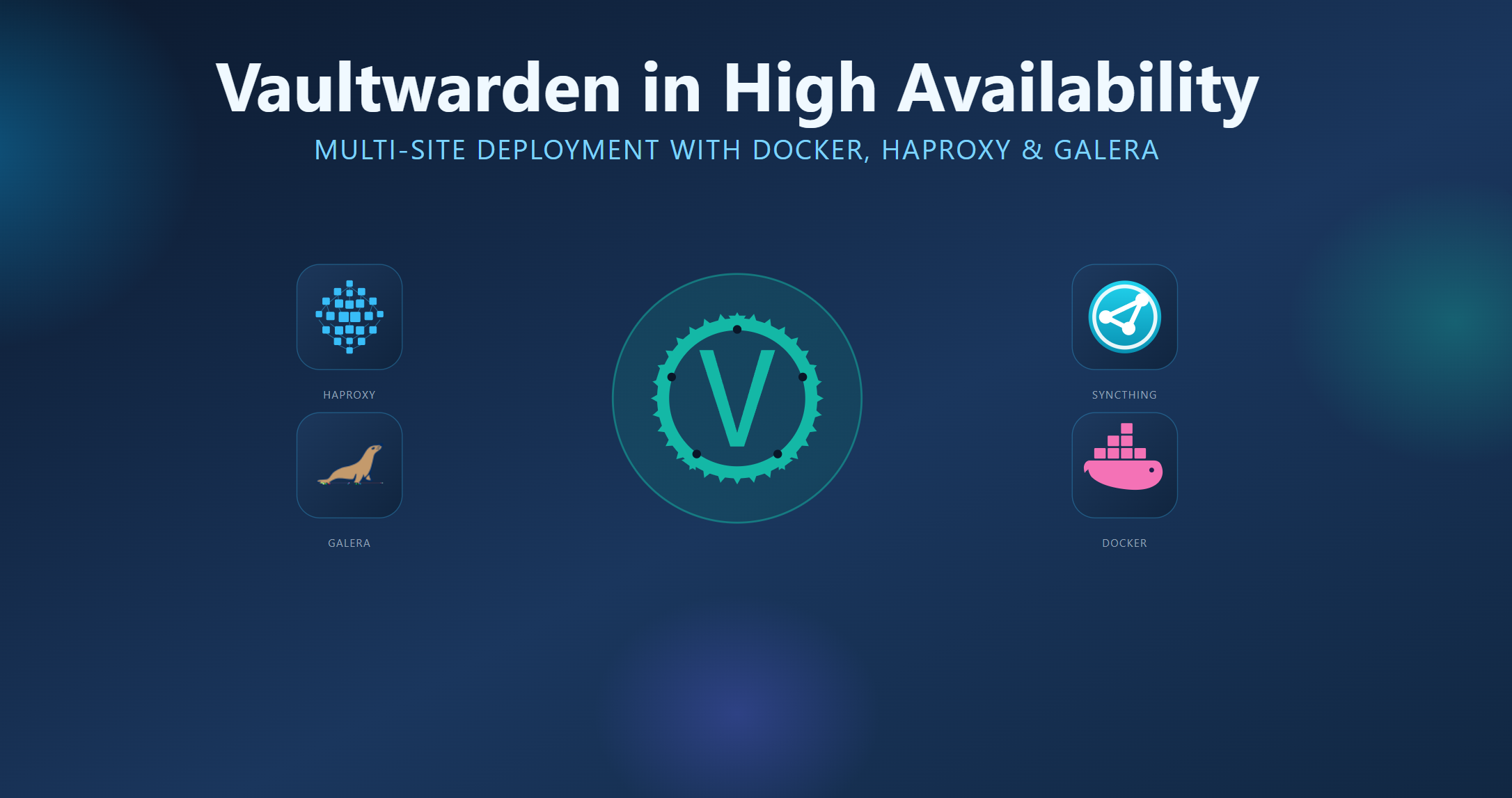 Deploy Vaultwarden in multi-site environment (Docker, OPNSense, Galera ...